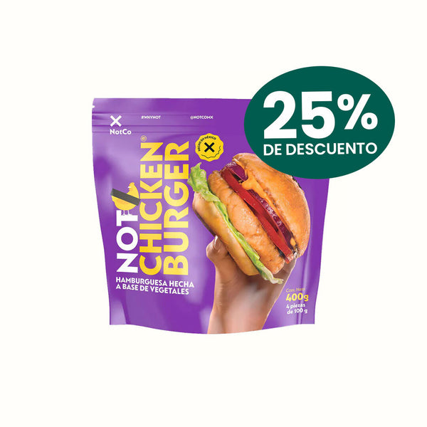 Hamburguesa Not Chicken NotCo 400 g (4 piezas) – Vegan Label